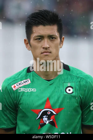 BRUGGE, BELGIUM - JULY 27: Naomichi Ueda of Cercle during the Jupiler Pro League match day 1 ...