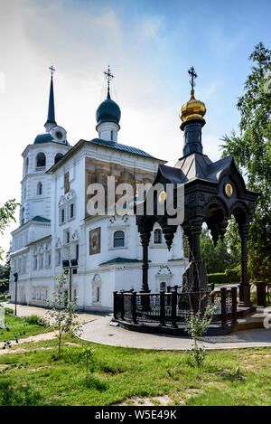 Church of Chist the Saviour in the center of Irkutsk city, Russia ...