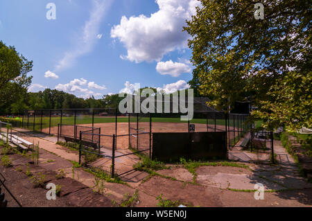 The 14th Ward baseball field in Frick Park in the east end of the city ...