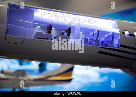 --FILE--A model of the Xinzhou-700 (Modern Ark 700 or MA700) turboprop ...