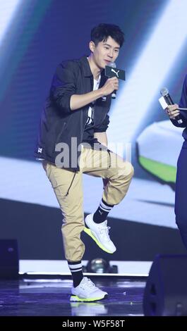 Chinese actor Liu Haoran attends a promotional event for Kiehl's in ...