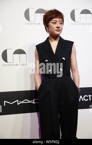 Chinese actress Sun Li attends an activity in Shanghai, China, 16 ...