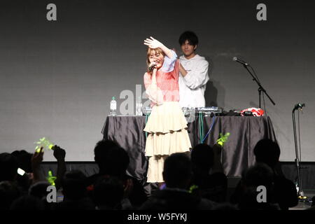 Japanese singer-songwriter Maco performs during the "Best Love MACO ...