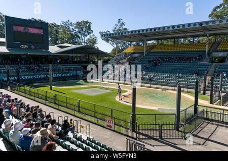 The Crocoseum at the Australian Zoo in Queensland, Australia. The ...