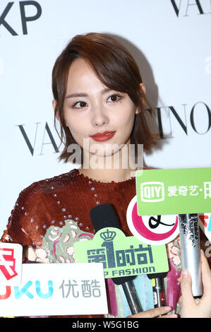 Chinese actress and singer Jenny Zhang attended a Bvlgari activity in ...