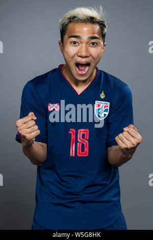 Portrait of Chanathip Songkrasin of Thailand national men's football ...