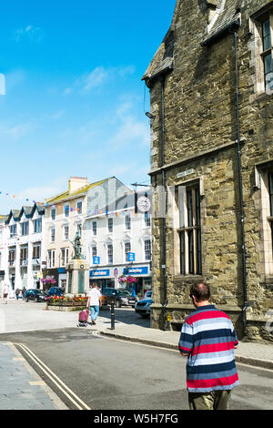 City of Truro, England. Boscawen and Prince’s Street with the war ...