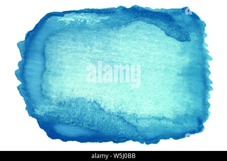 Abstract blue ink spot textured background. Modern design watercolor ...