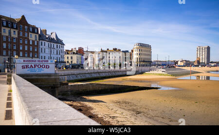 Margate's central beach situated in The Bay in the county of Kent in ...