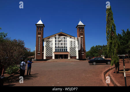 The church in Moshi city of Tanzania, Africa Stock Photo - Alamy