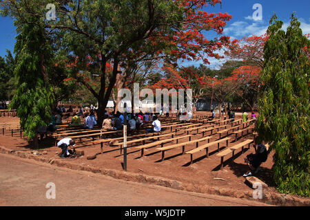 The church in Moshi city of Tanzania, Africa Stock Photo - Alamy