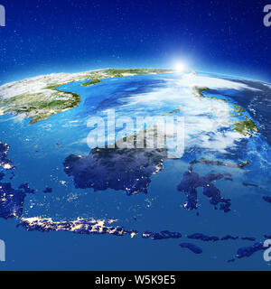 Indonesia from space Stock Photo - Alamy