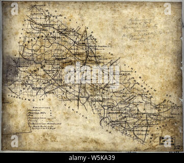 Map of Hanover County, Virginia Stock Photo - Alamy