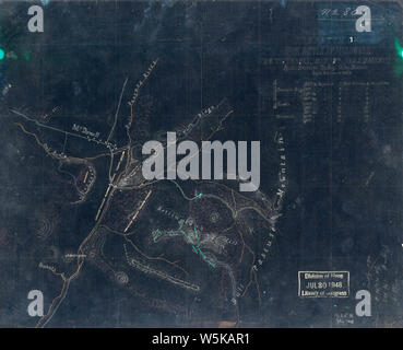 Battle of McDowell map Stock Photo - Alamy