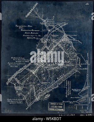 Map of Rockbridge Co. Va Stock Photo - Alamy