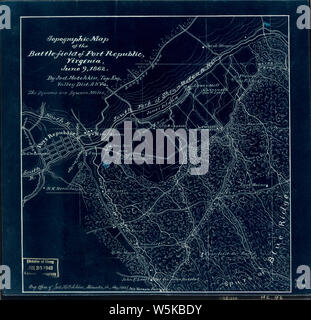 [Maps of Virginia] 1862 by Hotchkiss Jedediah Stock Photo - Alamy