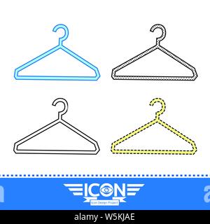 Clothes hanger icon, outline style Stock Vector Image & Art - Alamy