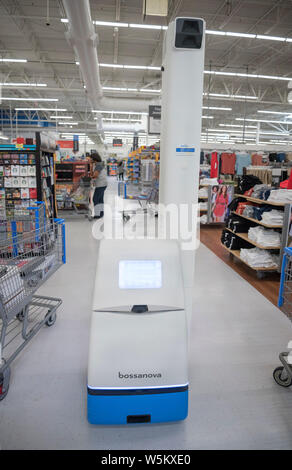 Wal Mart robot scanner "Scout" prowls the aisles of the Lake City ...
