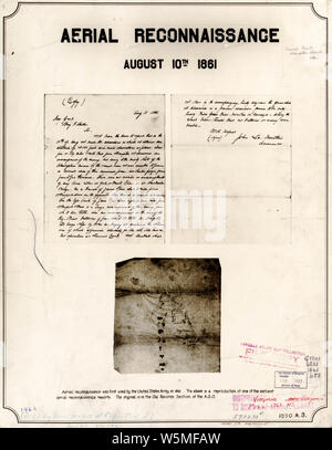 Civil War Maps 0026 Aerial reconnaissance August 10th 1861 Sewells ...