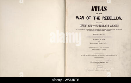 Atlas of the war of the Rebellion giving Union and Confederate armies ...