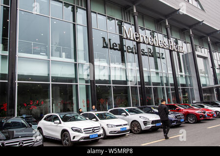--FILE--View of a 4S dealership store of Mercedes-Benz in Shanghai ...