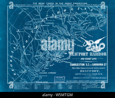 Beaufort Harbor and coast line between Charleston S.C. and Savanna Ga ...