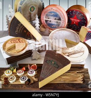Selection of different cheeses, Germany Stock Photo - Alamy