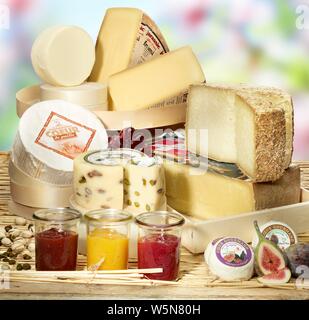 Selection of different cheeses, Germany Stock Photo - Alamy