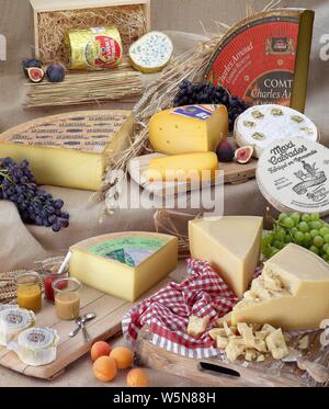 Selection of different cheeses, Germany Stock Photo - Alamy