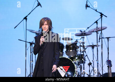 Japanese musician Yune Sugihara, better known by his stage name Sugizo ...