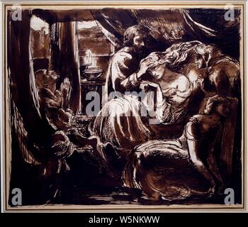 'The Death of Lady Macbeth' by Dante Gabriel Rossetti captures the ...