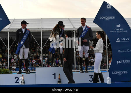 Danielle Goldstein, center, Darragh Kenny, left, and Jur Vrieling ...