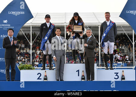 Danielle Goldstein, center, Darragh Kenny, left, and Jur Vrieling ...