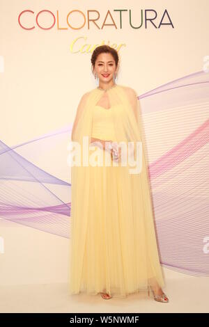 Hong Kong model Kathy Chow attends a promotional event for Cartier in ...