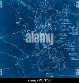 First Manassas map Stock Photo - Alamy