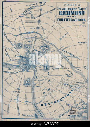 Forbes' new and complete map of Richmond and its fortifications ...
