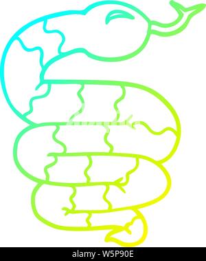 cold gradient line drawing of a cartoon skull in dirt Stock Vector ...