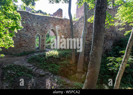 Ruins of Valdek Castle, Central Bohemian Region, Czech Republic Stock ...