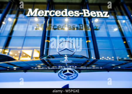 --FILE--View of a 4S dealership store of Mercedes-Benz in Shanghai ...