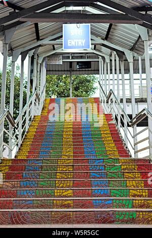 Matunga Road Railway Station foot overbridge Mumbai Maharashtra India ...