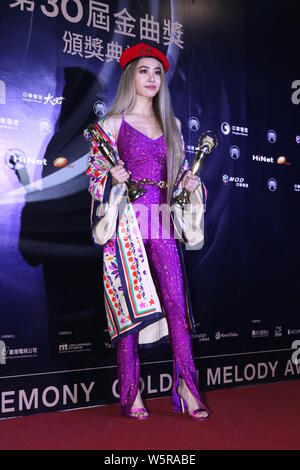 Singer Melody poses after winning the Benidorm Fest 2025, on February 2 ...