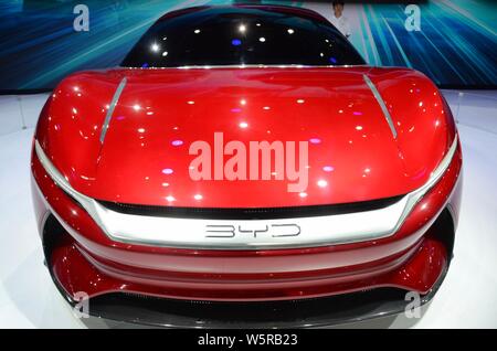 --FILE--A BYD E-SEED GT All-Electric Supercar is displayed during the ...