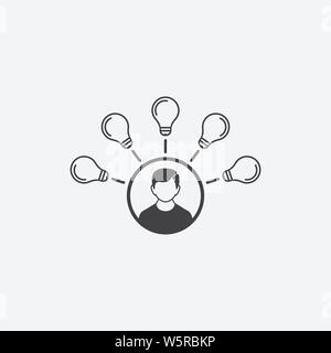 Cleverness creative icon. Simple element illustration. Cleverness ...