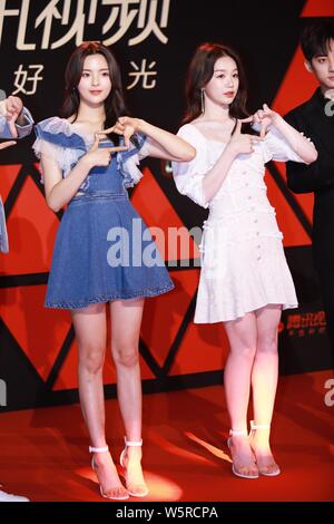 Chinese singer and actress Xu Mengjie came off work after activity in ...