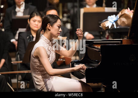 --FILE--Gina Alice Redlinger, the wife of Chinese pianist Lang Lang ...