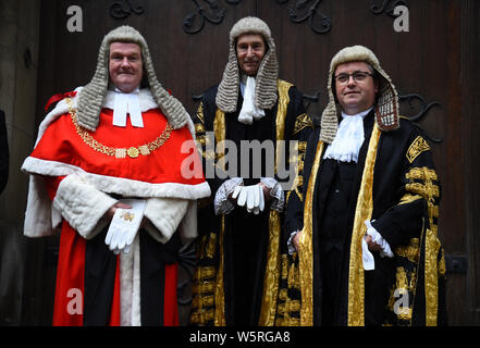 Robert Buckland QC (right) poses for a photo with the Lord Chief ...