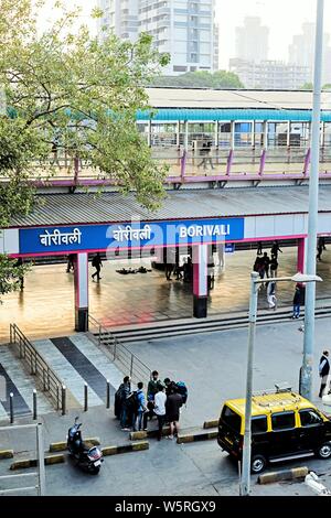 borivali railway station, Mumbai, Maharashtra, India, Asia Stock Photo ...