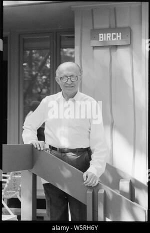 Menahem Begin poses at Camp David Stock Photo - Alamy