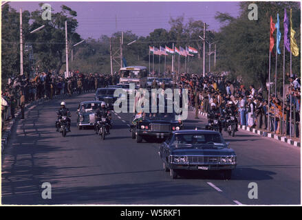 "Motorcade with Jimmy Carter during his visit to New Delhi, India. ca ...