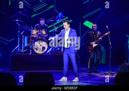 Russian singer-songwriter Vitaliy Vladasovich Grachov, better known by ...